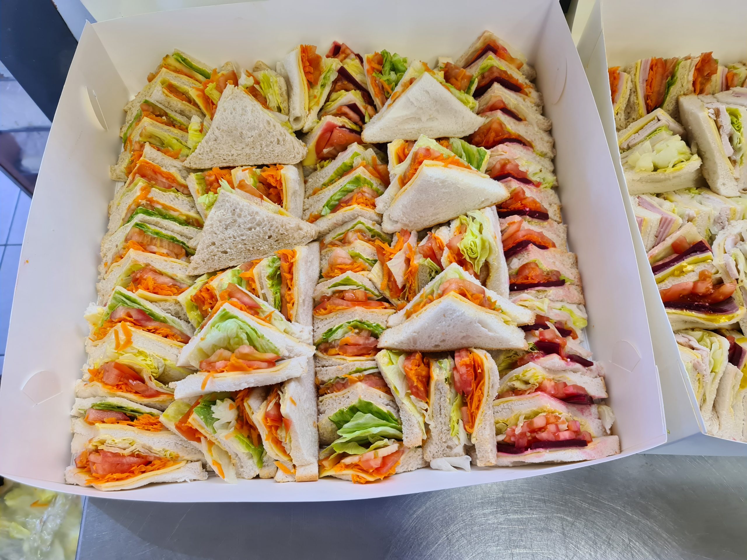 Triangle Sandwiches catering - SATISPIE BAKERY